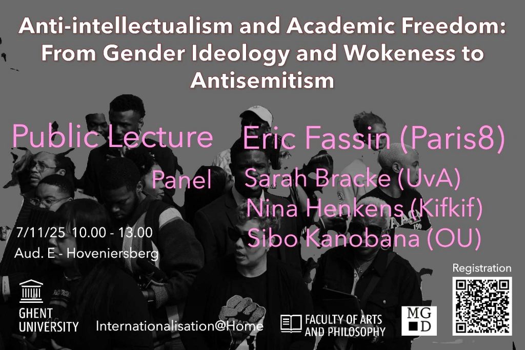 Public Lecture Éric Fassin (Paris8) “Anti-Intellectualism and Academic ...